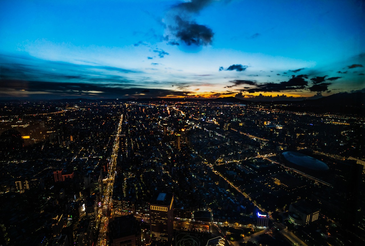 Sunset Glow Night View City - Free photo on Pixabay - Pixabay