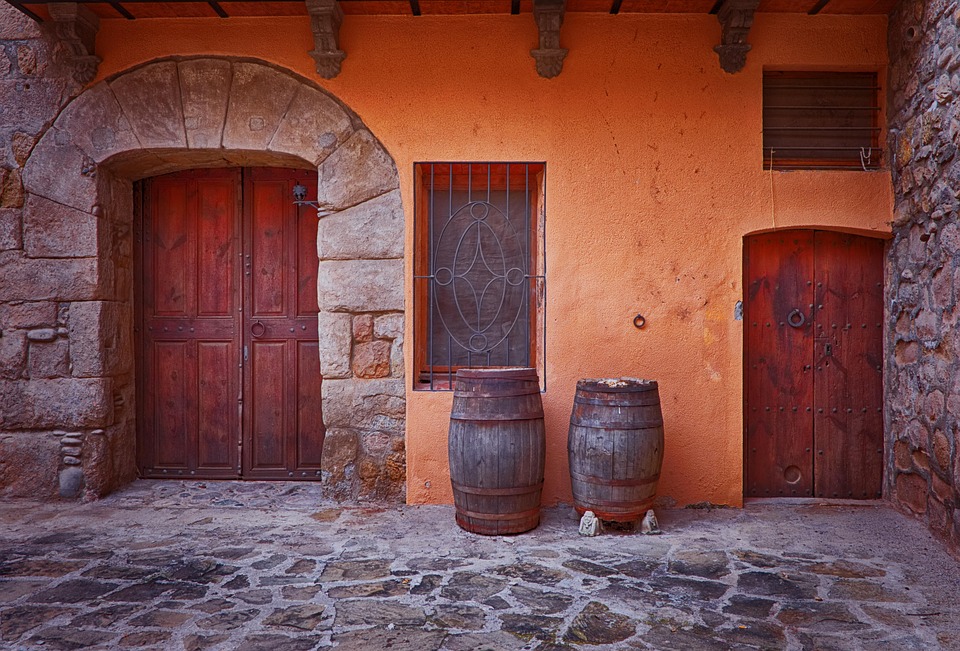 Rustic Gateway Barrels - Free photo on Pixabay - Pixabay