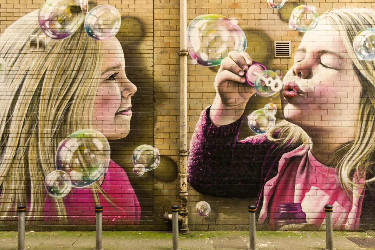 Girls Bubbles Wall - Free photo on Pixabay - Pixabay