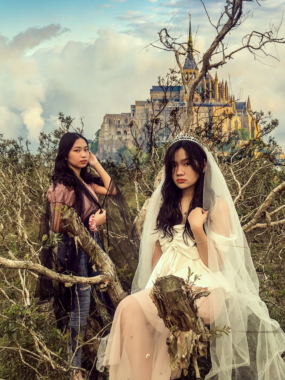 Girl Scenery Castle - Free photo on Pixabay - Pixabay