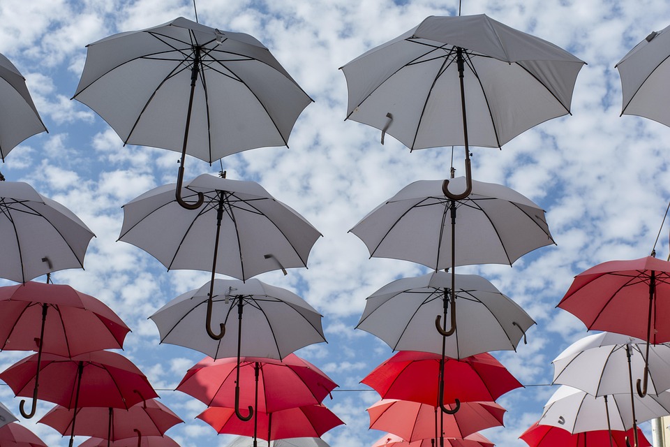 Umbrellas Sky Blue - Free photo on Pixabay