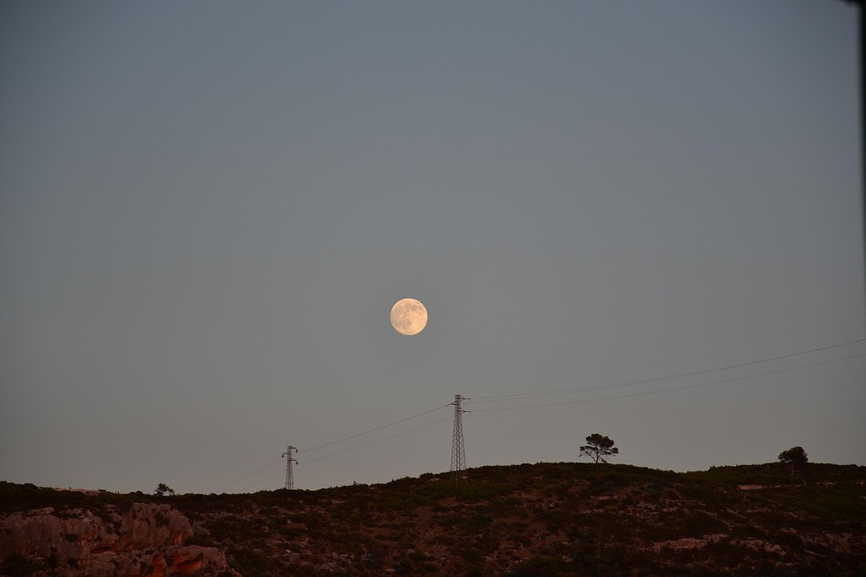Moon Power Pole Moonlight Full - Free photo on Pixabay - Pixabay