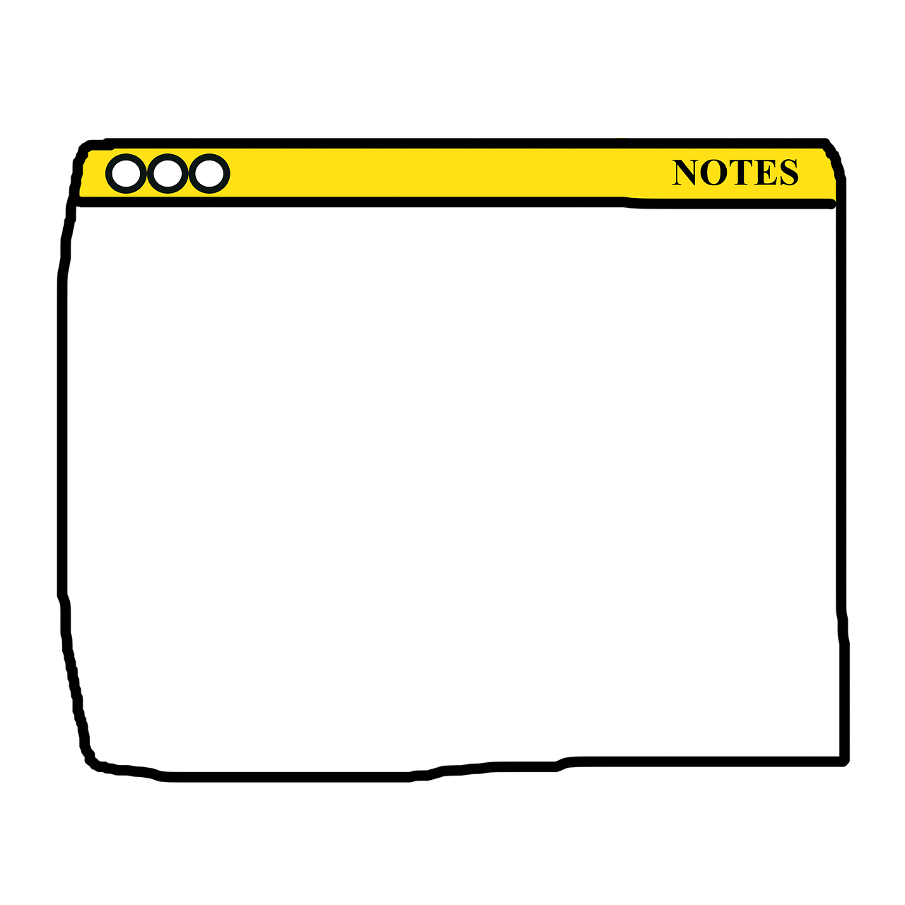 Yellow Notepad Png