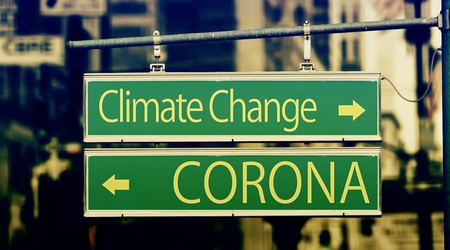 Download Climate Change Corona Street Sign Royalty-Free Stock ...