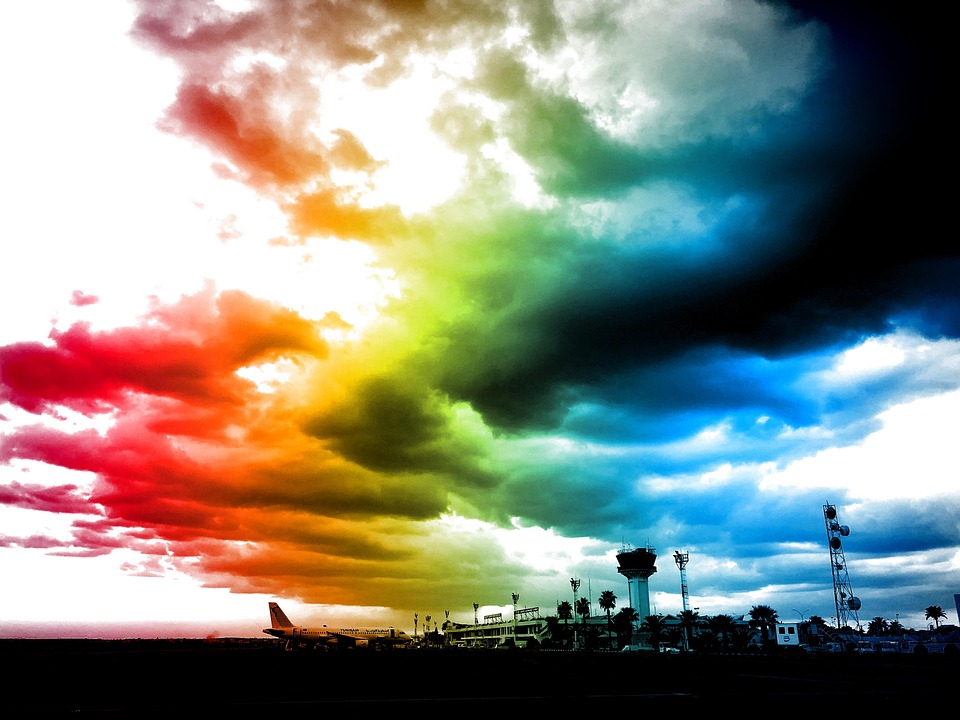 Airport Rainbow Airplane - Free photo on Pixabay - Pixabay