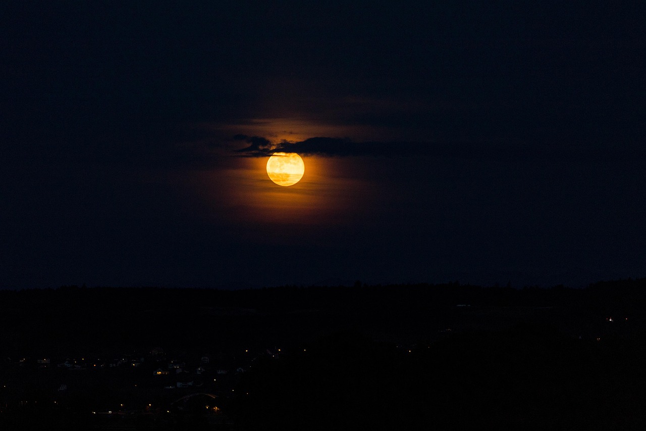 Moon Afterglow Night - Free photo on Pixabay