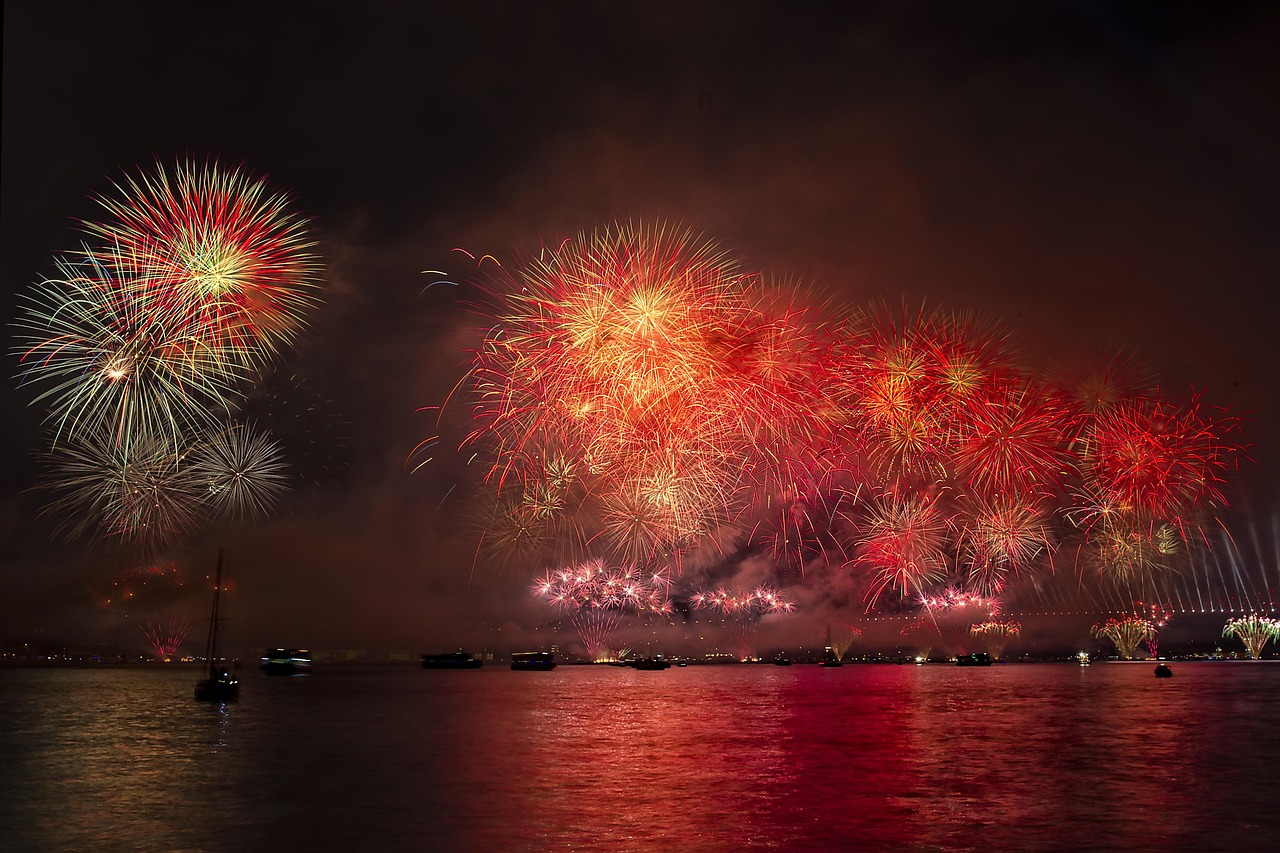 Night Fireworks Nightscape Long - Free photo on Pixabay