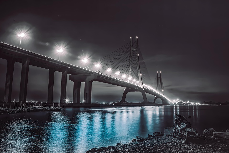Bridge Night Lights - Free photo on Pixabay - Pixabay