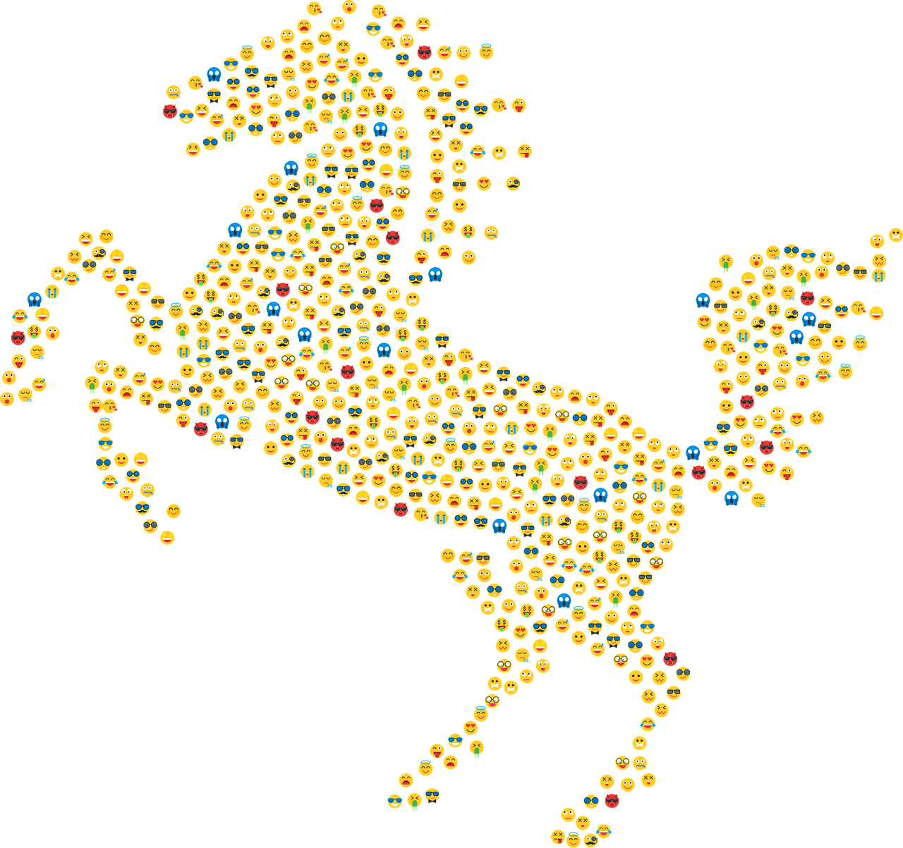 Horse Clipart Emoji - Horse Emoji - Free Transparent PNG Clipart