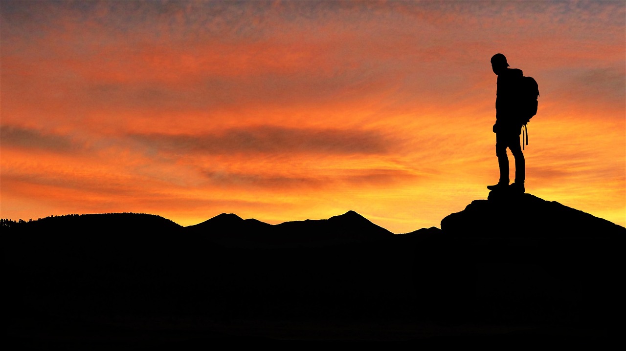 Sunset Mountains Hiker - Free photo on Pixabay - Pixabay