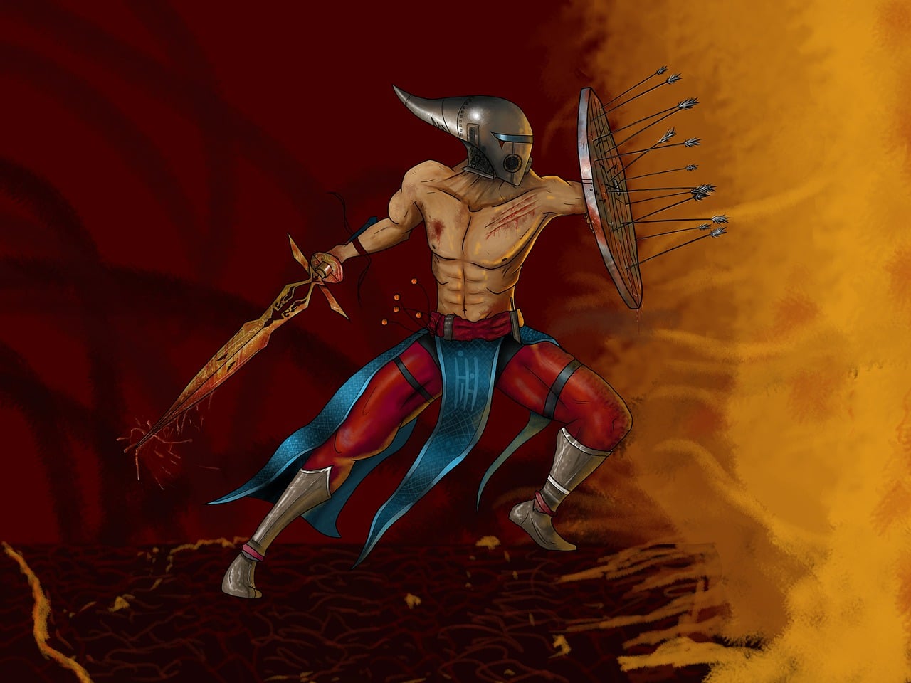 Download Warrior, Sword, Fighter. Royalty-Free Stock Illustration Image ...