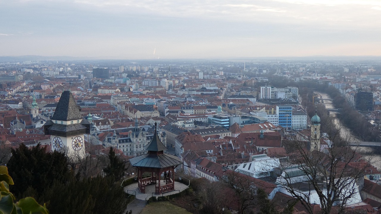 Graz Clock Tower Schlossberg - Foto gratis di Pixabay - Pixabay