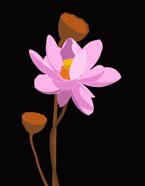 Download Colored Vector Drawing Black Background Royalty-Free Stock ...