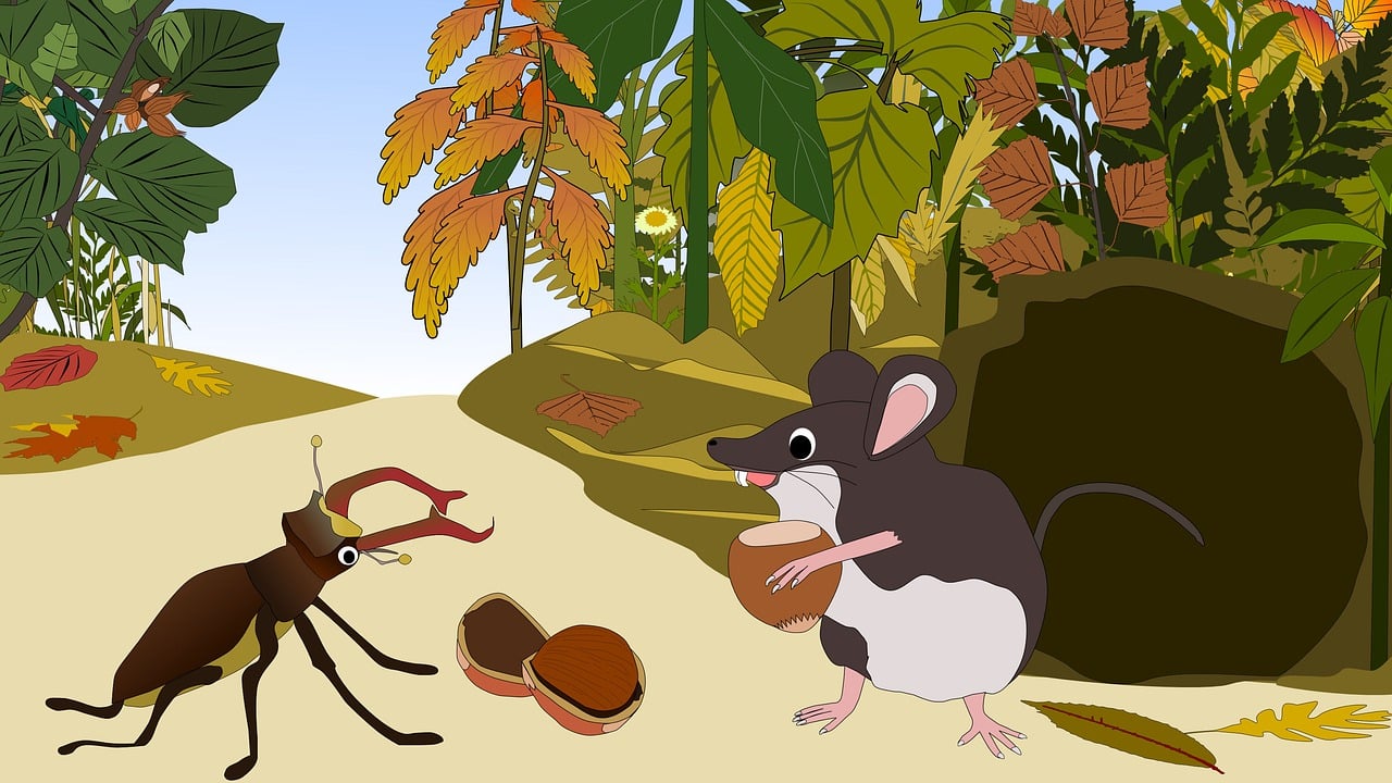 Download Autumn, Hazelnut, Fox. Royalty-Free Stock Illustration Image ...