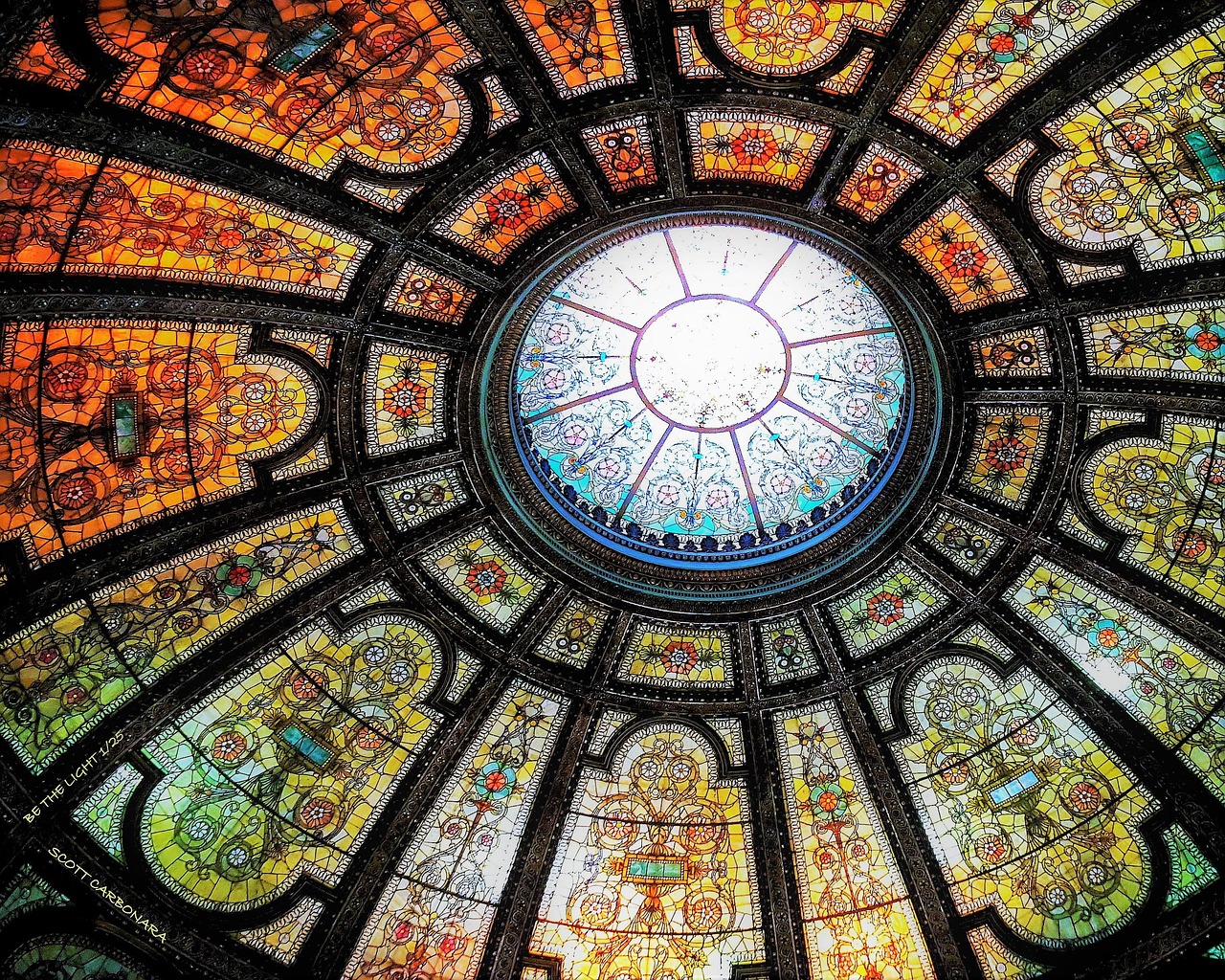 Tiffany Stained Glass Dome Chicago - Free photo on Pixabay