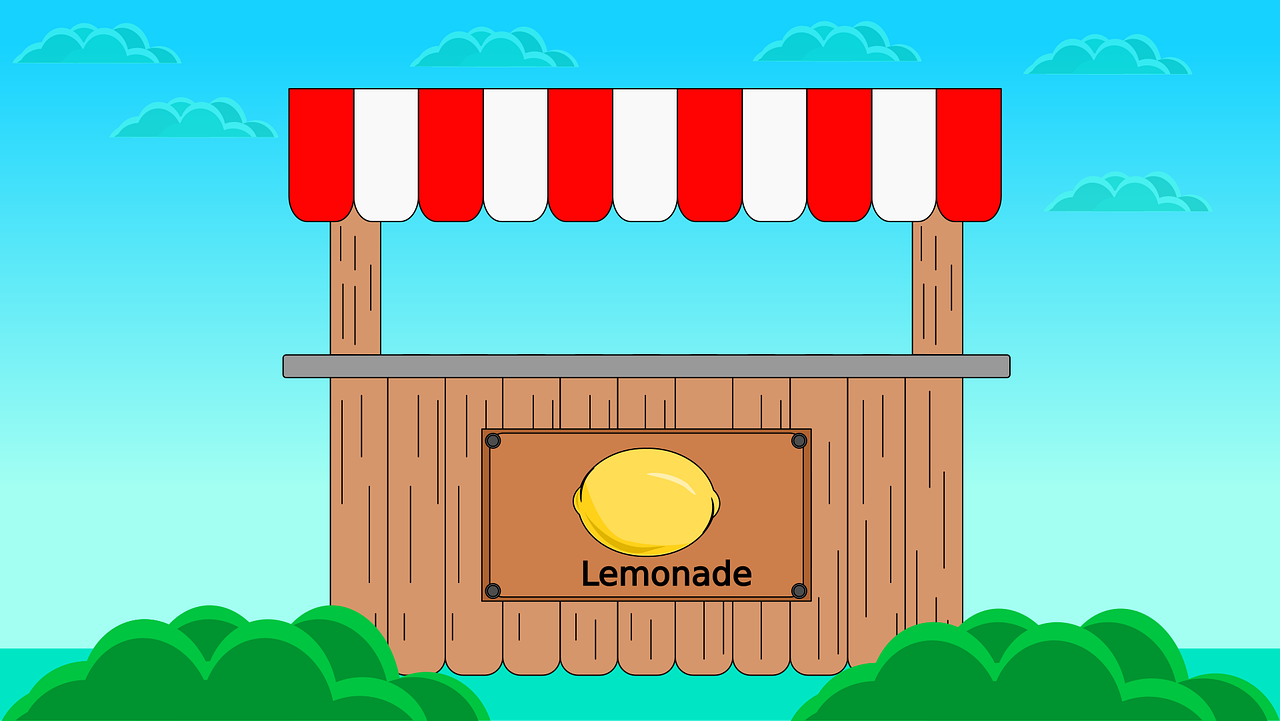Free Lemonade Stand Vector Art - Download 1,031+ Lemonade Stand Icons ...