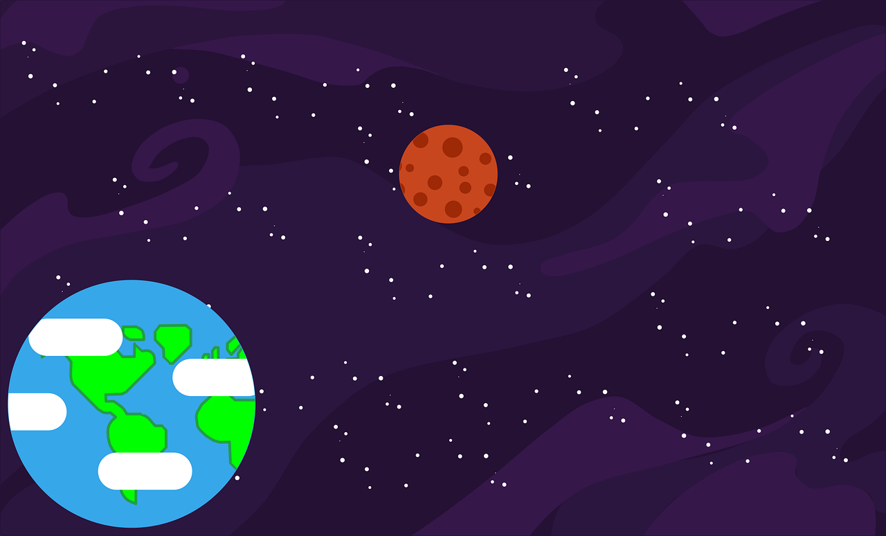 Espacio Tierra Marte - Gráficos vectoriales gratis en Pixabay