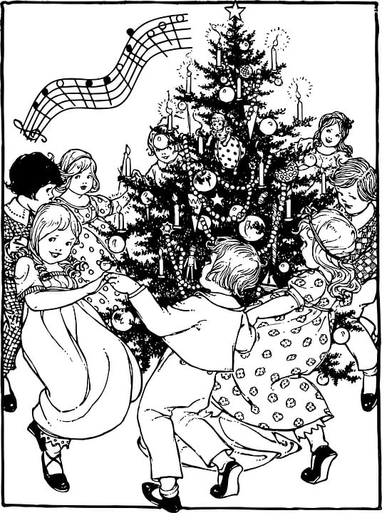 Christmas Music Coloring Pages