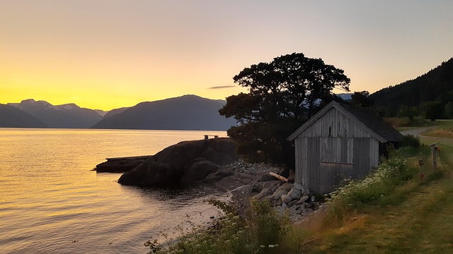 Sunset Norway Fjord The - Free photo on Pixabay