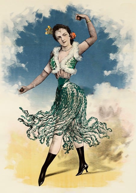 Download Lady, Dancer, Vintage. Royalty-Free Stock Illustration Image ...