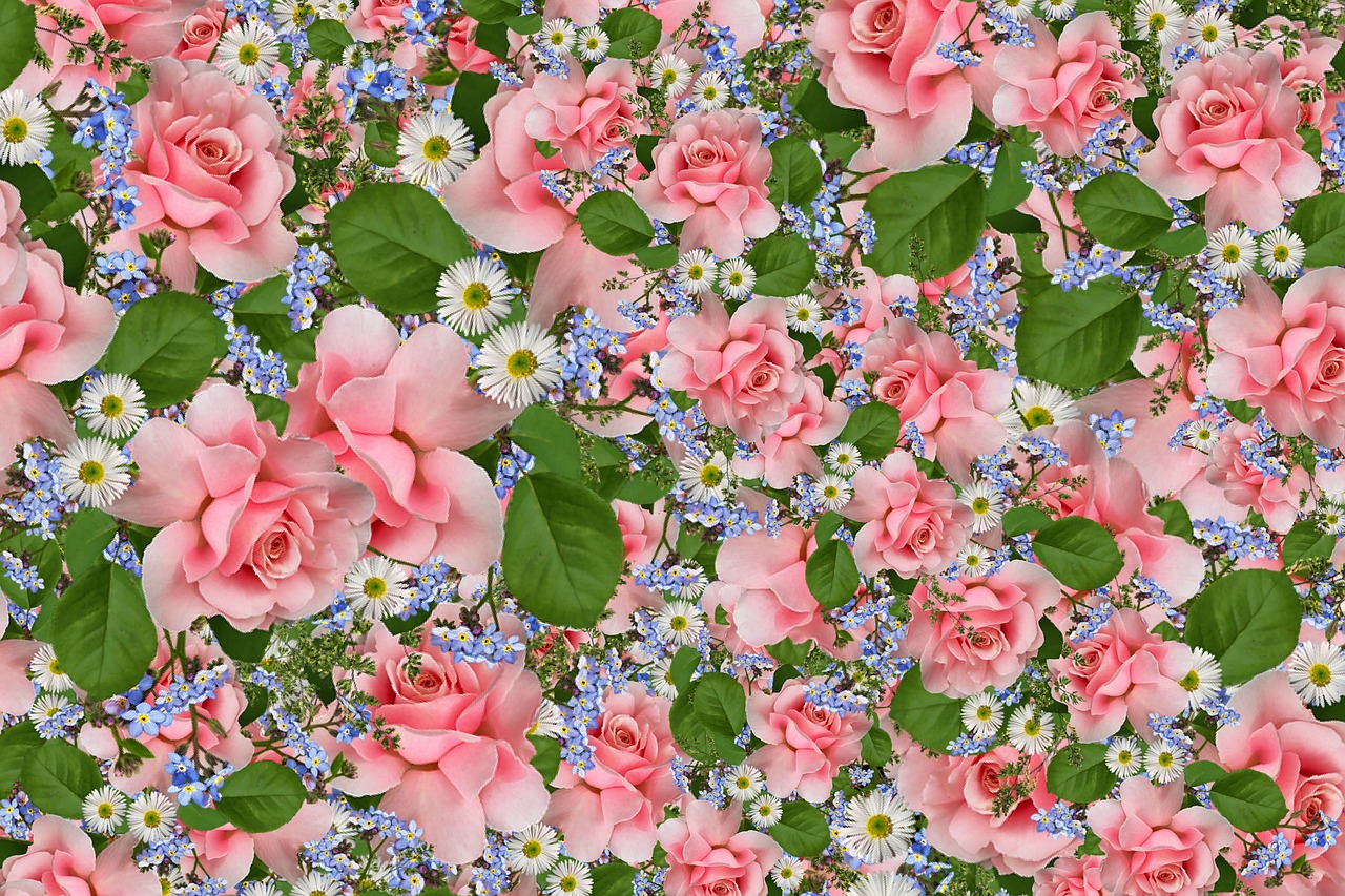 Florido Fundo Floral Flores - Foto gratuita no Pixabay