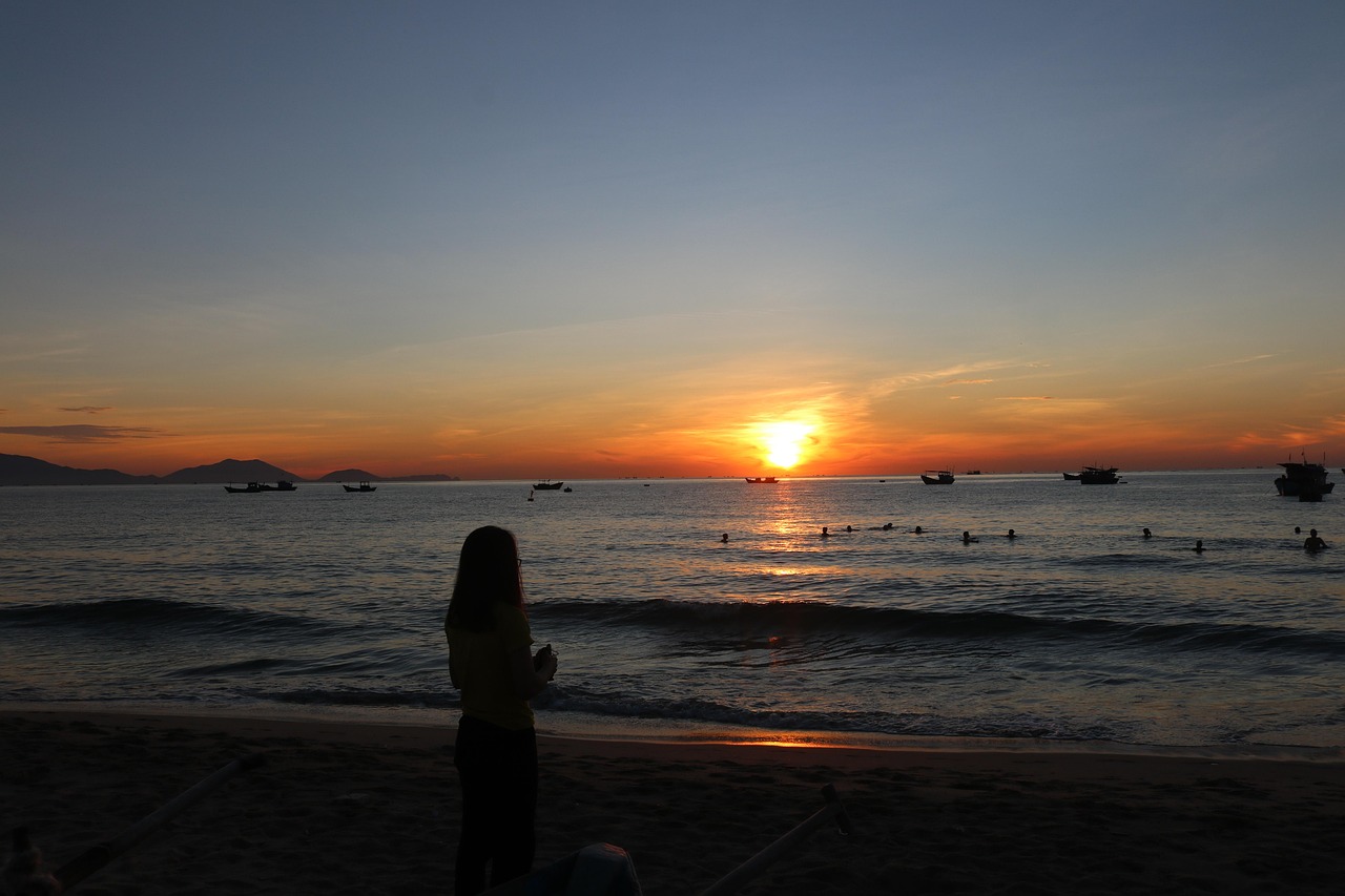 Girl Ocean The Dawn Light - Free photo on Pixabay - Pixabay