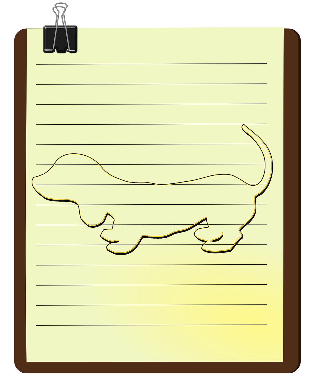 Dog Writing Paper