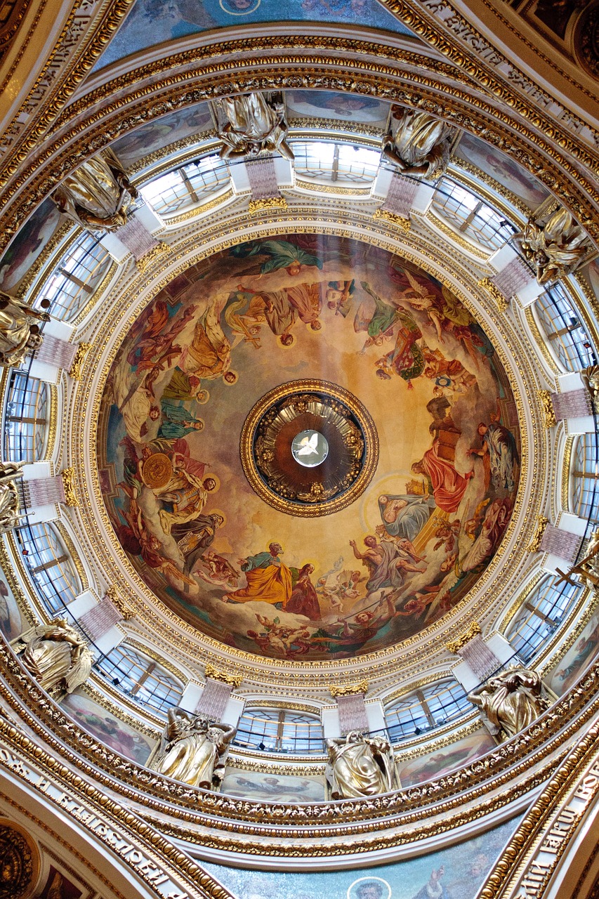 St Isaac'S Cathedral Interior Dome - Free photo on Pixabay