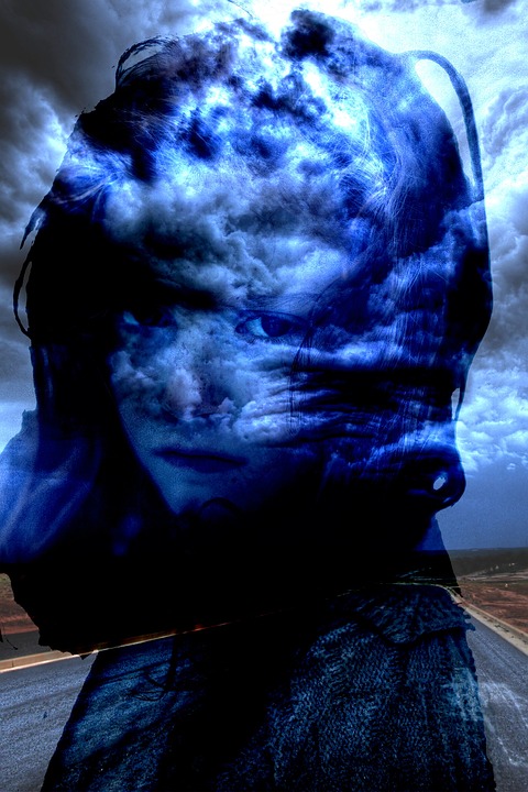 Angry Girl Stormy Sky Double Free Photo On Pixabay
