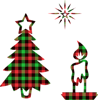 20+ Free Blue Plaid & Christmas Vectors