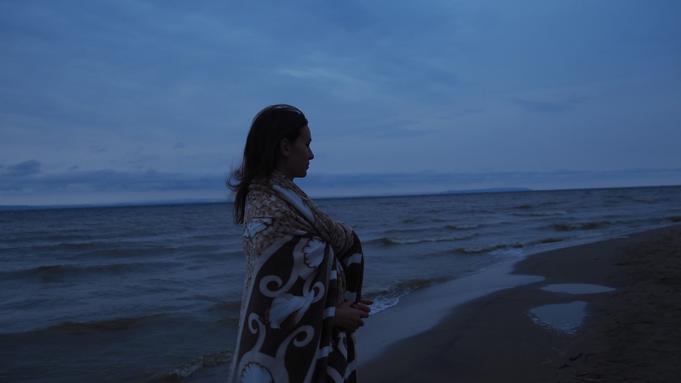 Sea Twilight Young Woman Free Photo On Pixabay Pixabay