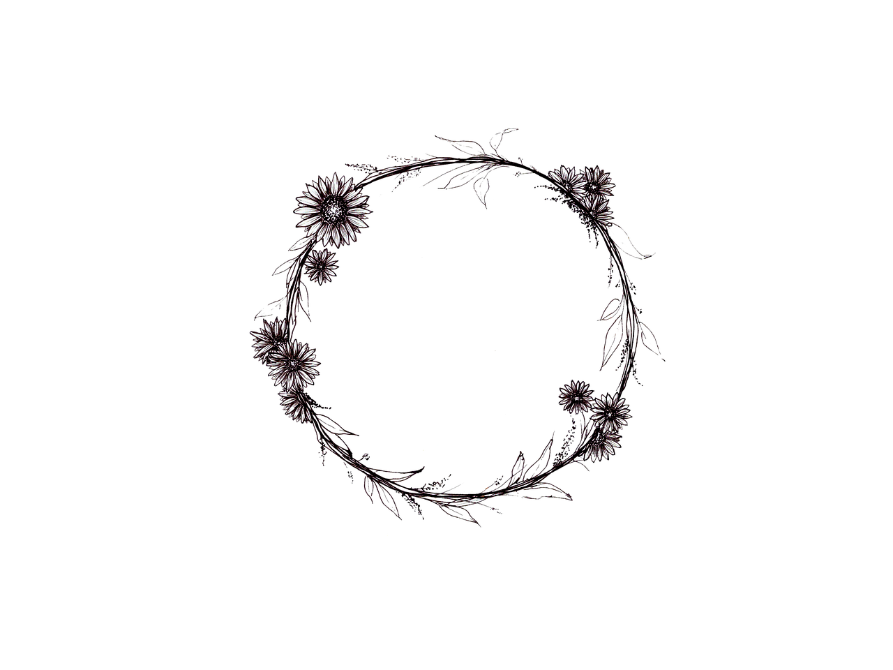 Download Wreath, Flowers, Frame. Royalty-Free Stock Illustration Image ...
