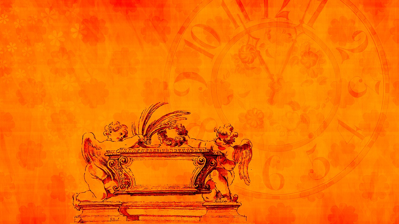 Download Angels Clock Time Royalty Free Stock Illustration Image