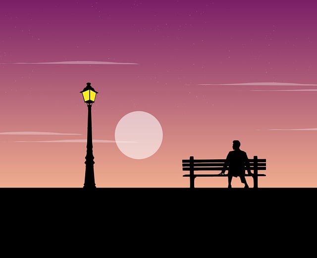 Download Man, Sitting, Lamppost. Royalty-Free Stock Illustration Image ...