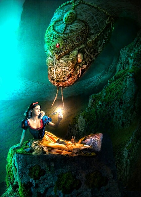 Download Snow White, Fairy Tale, Snake. Royalty-Free Stock Illustration ...