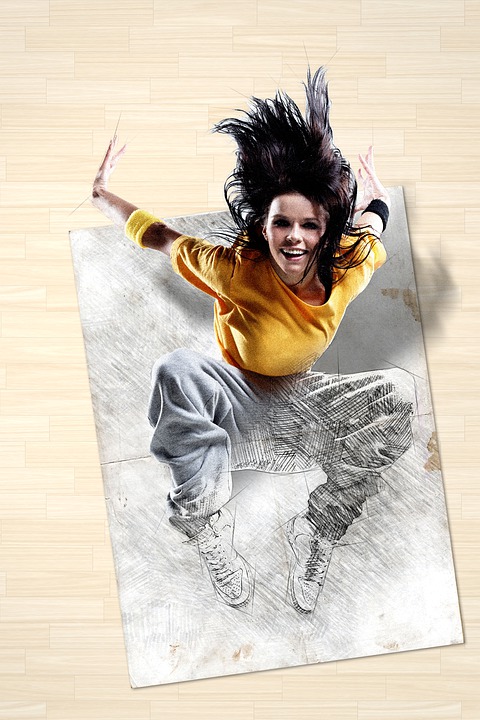 Download Woman, Model, Jump. Royalty-Free Stock Illustration Image ...