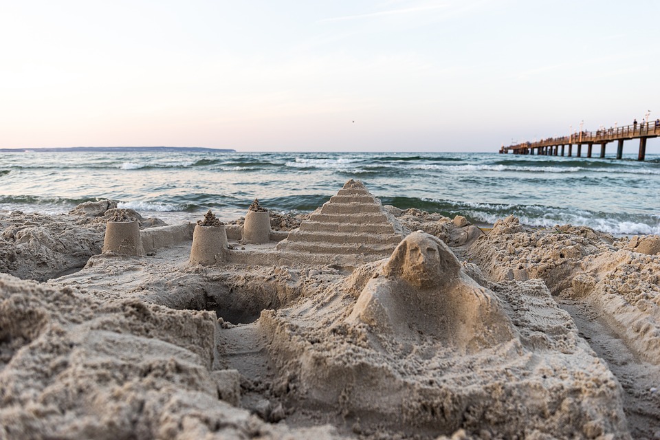 Sand Art Sculpture Pyramids - Free photo on Pixabay