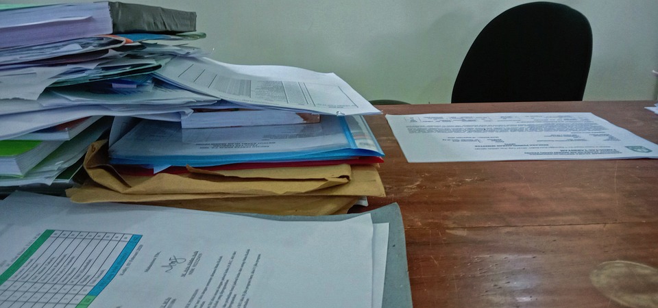 Meja Kantor Berkas Kertas - Free photo on Pixabay - Pixabay