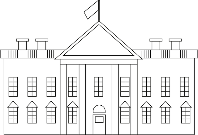Simple White House Drawing