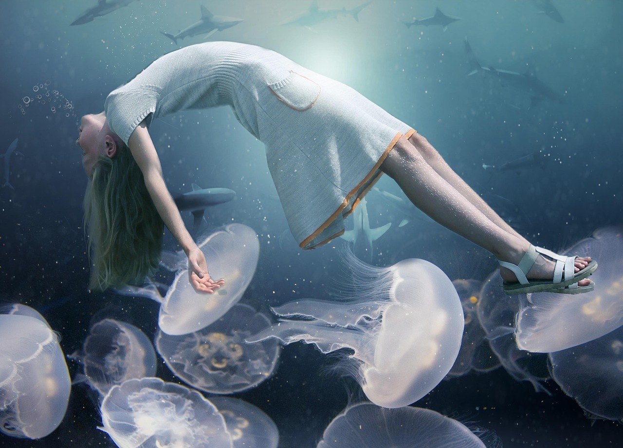 Woman Jellyfish Sharks - Free photo on Pixabay