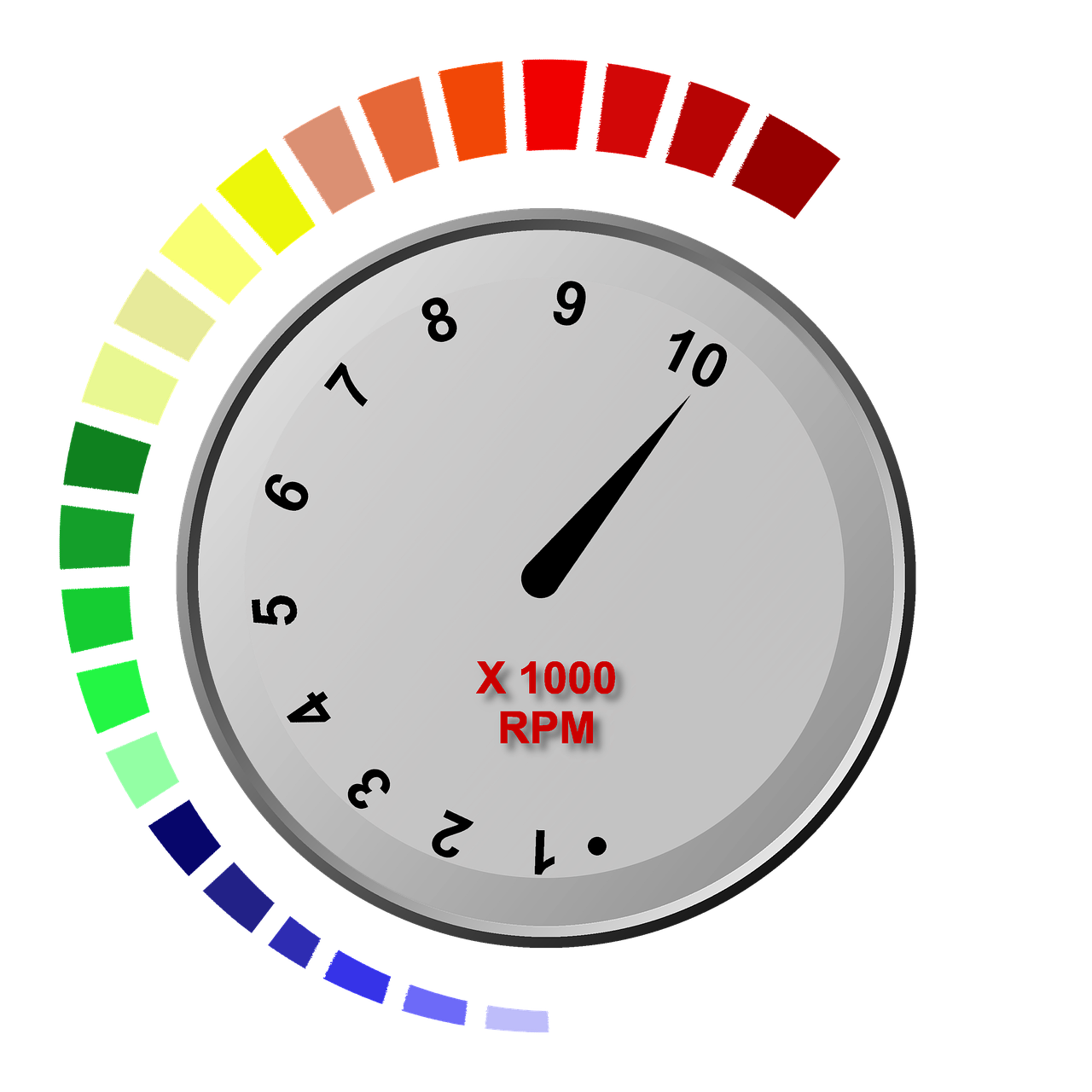 Download Velocity Counter Dashboard Royalty Free Stock Illustration