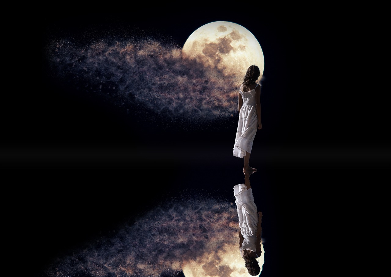 Moon Girl Dream - Free photo on Pixabay