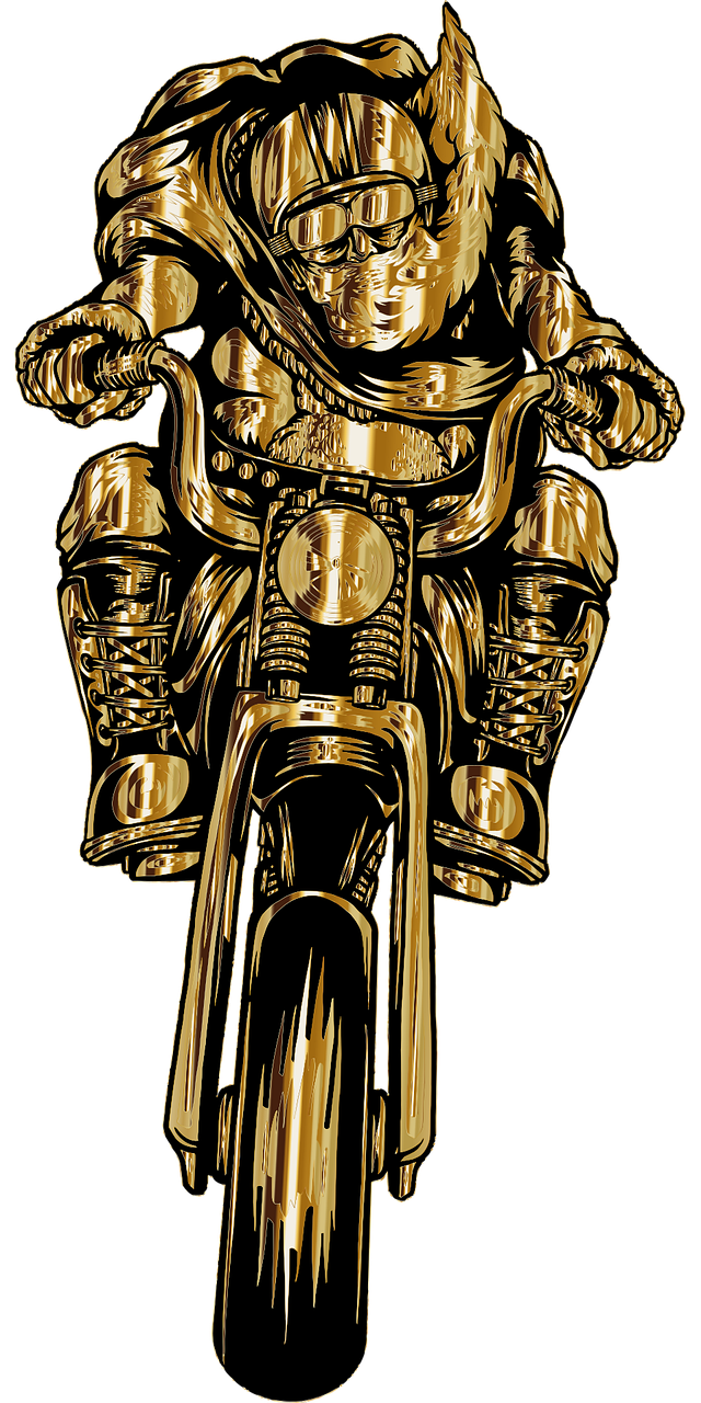 Download Santa Claus, Biker, Motorcycle. Royalty-Free Vector Graphic ...