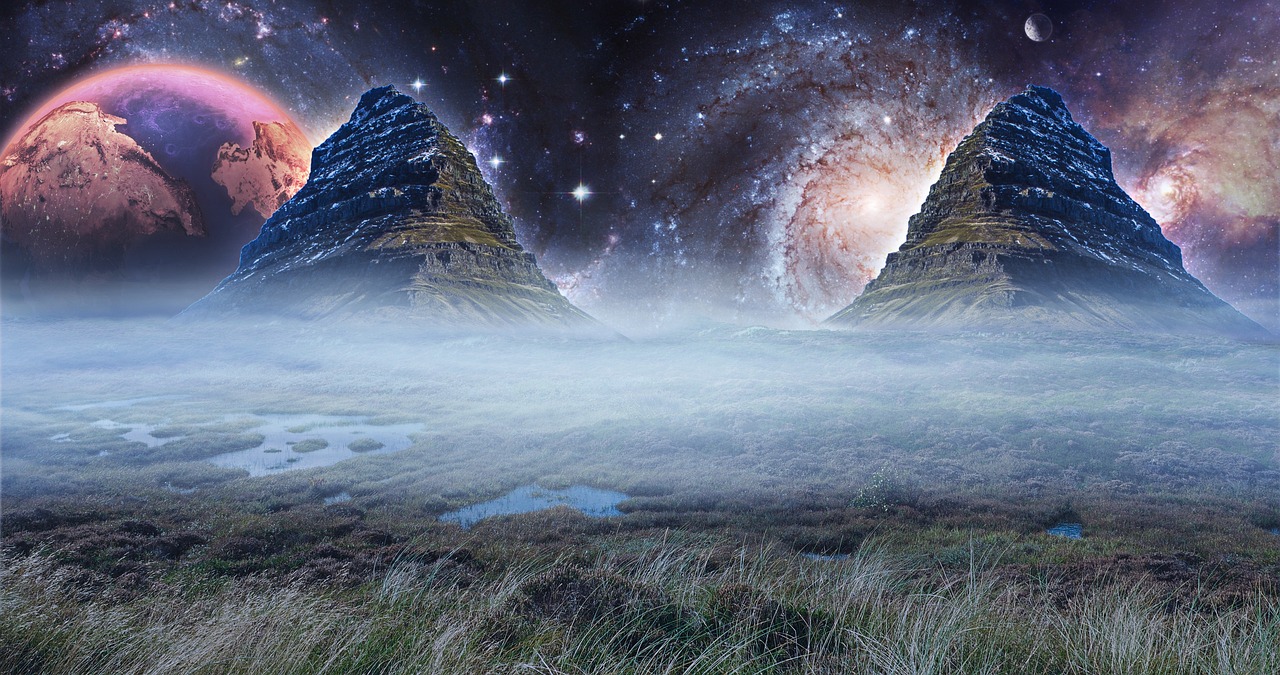 Mountains Fog Space Outer - Free photo on Pixabay