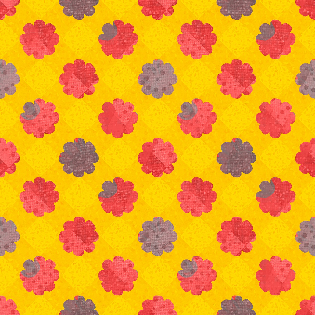 Download Flowers Polka Dots Pattern Royalty Free Stock Illustration Image Pixabay