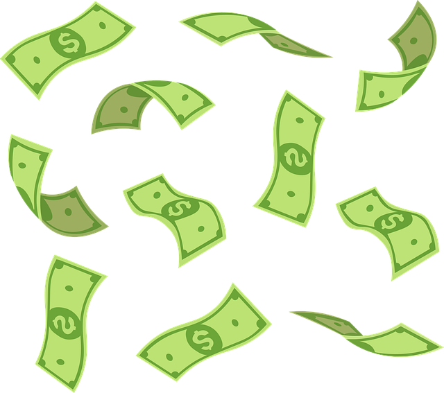 Download Money Dollars Falling Royalty Free Stock Illustration Image