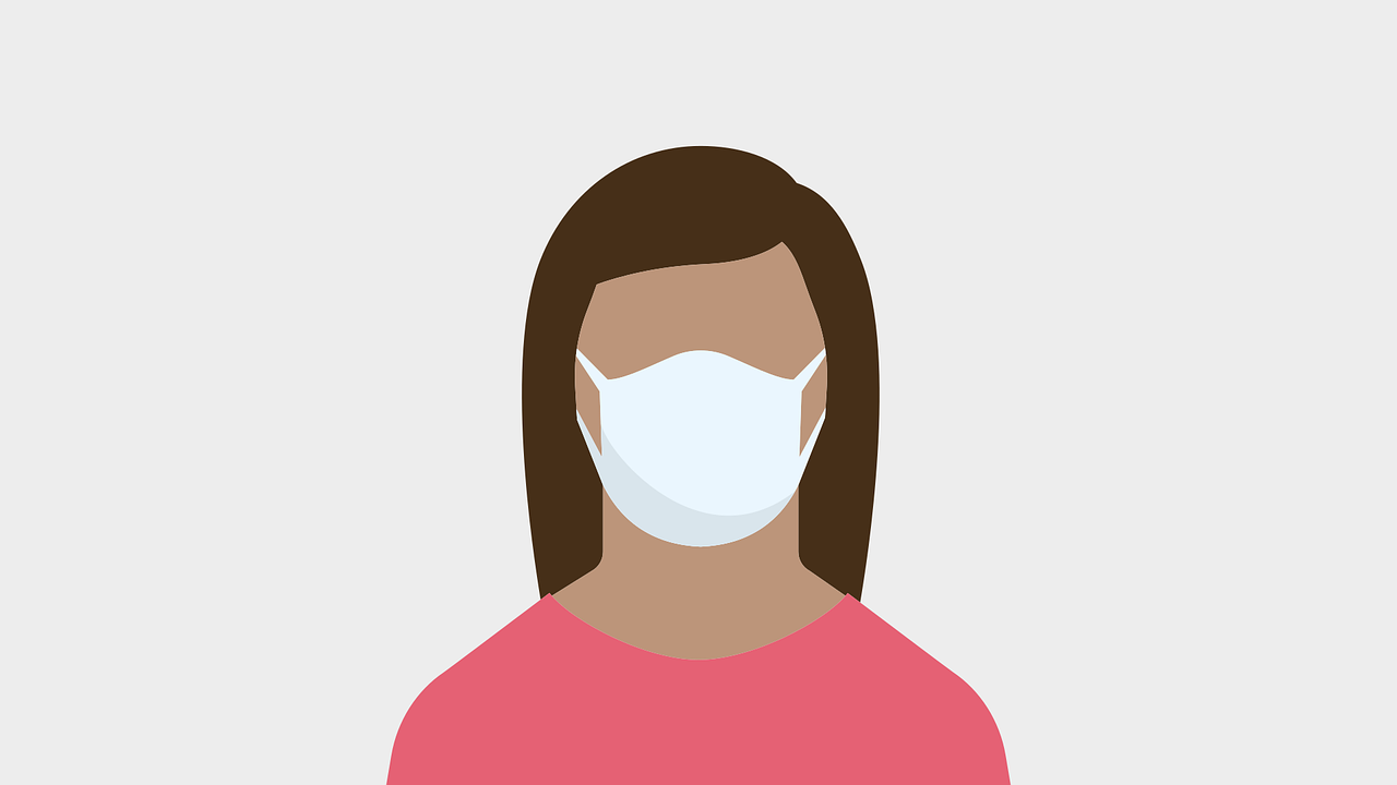 Download Woman, Face Mask, Covid-19. Royalty-Free Vector Graphic - Pixabay