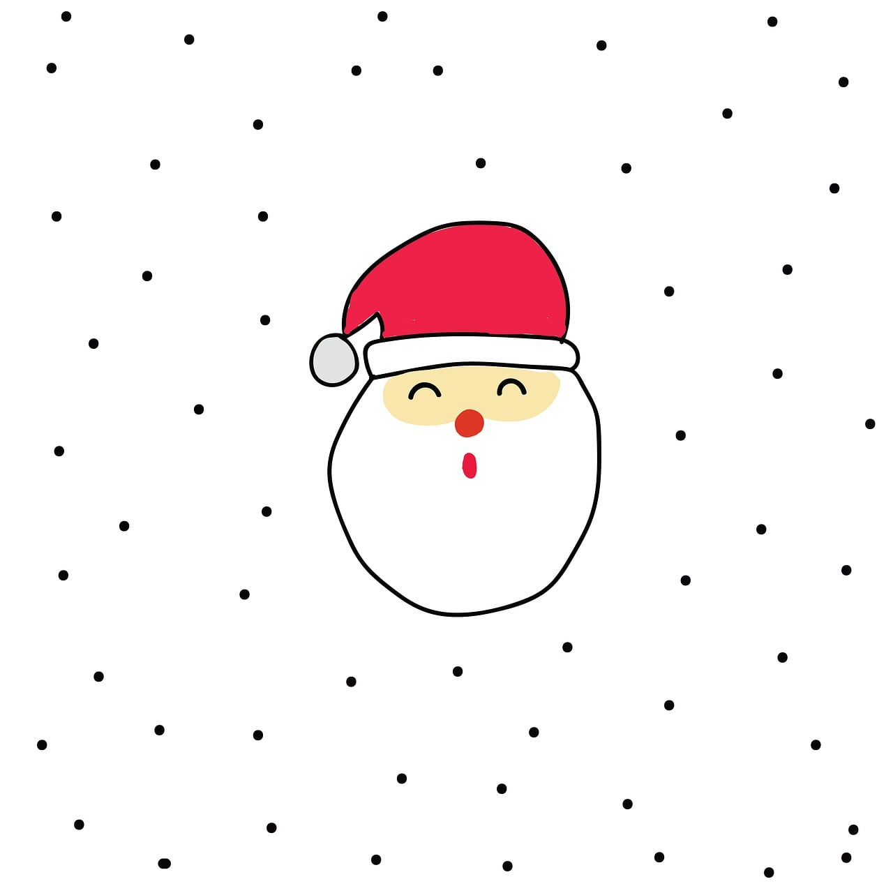 Download Santa Claus, Snowflakes, Christmas. Royalty-Free Stock ...