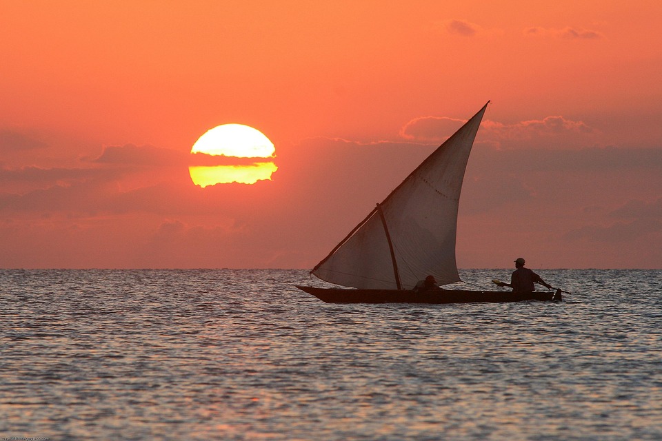 Sunset Boat Sea - Free photo on Pixabay