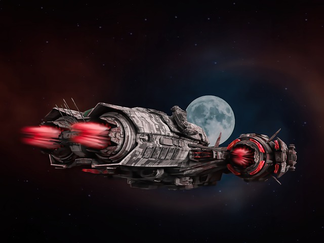 Download Spaceship, Moon, Space. Royalty-Free Stock Illustration Image ...